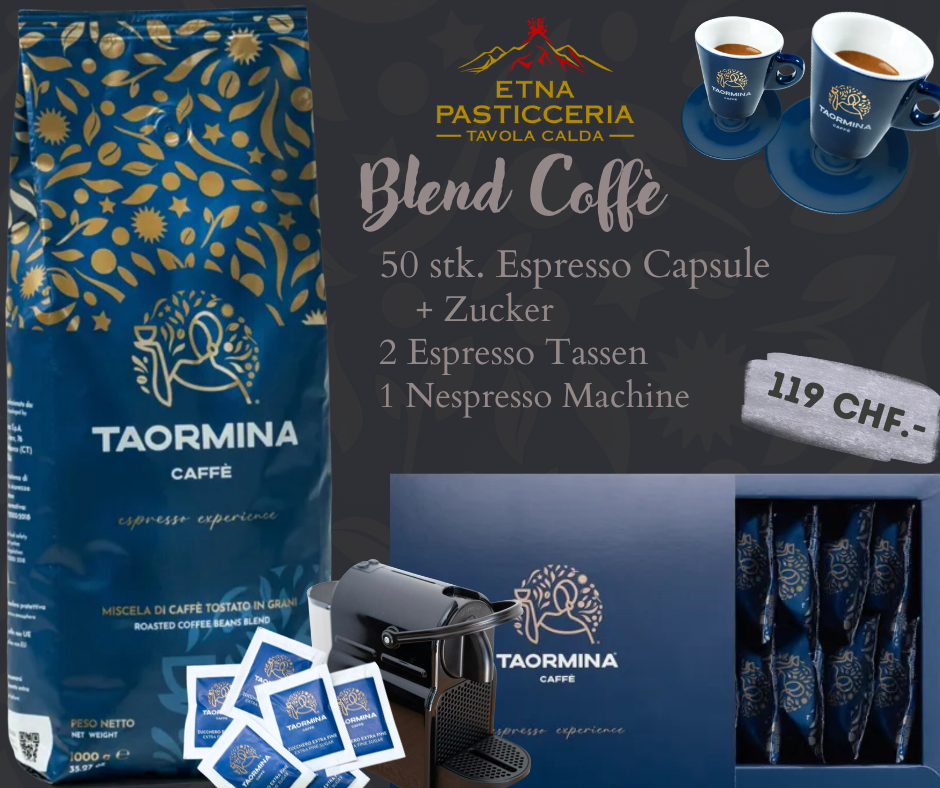 Taormina Kaffee Set inkl. Nespresso- Maschine – Etna Bar Online-Shop